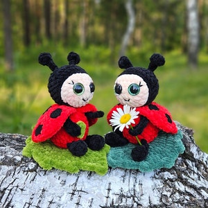 CROCHET LADYBUG PATTERN, Amigurumi Ladybug Insect Pdf Tutorial, Plush ...