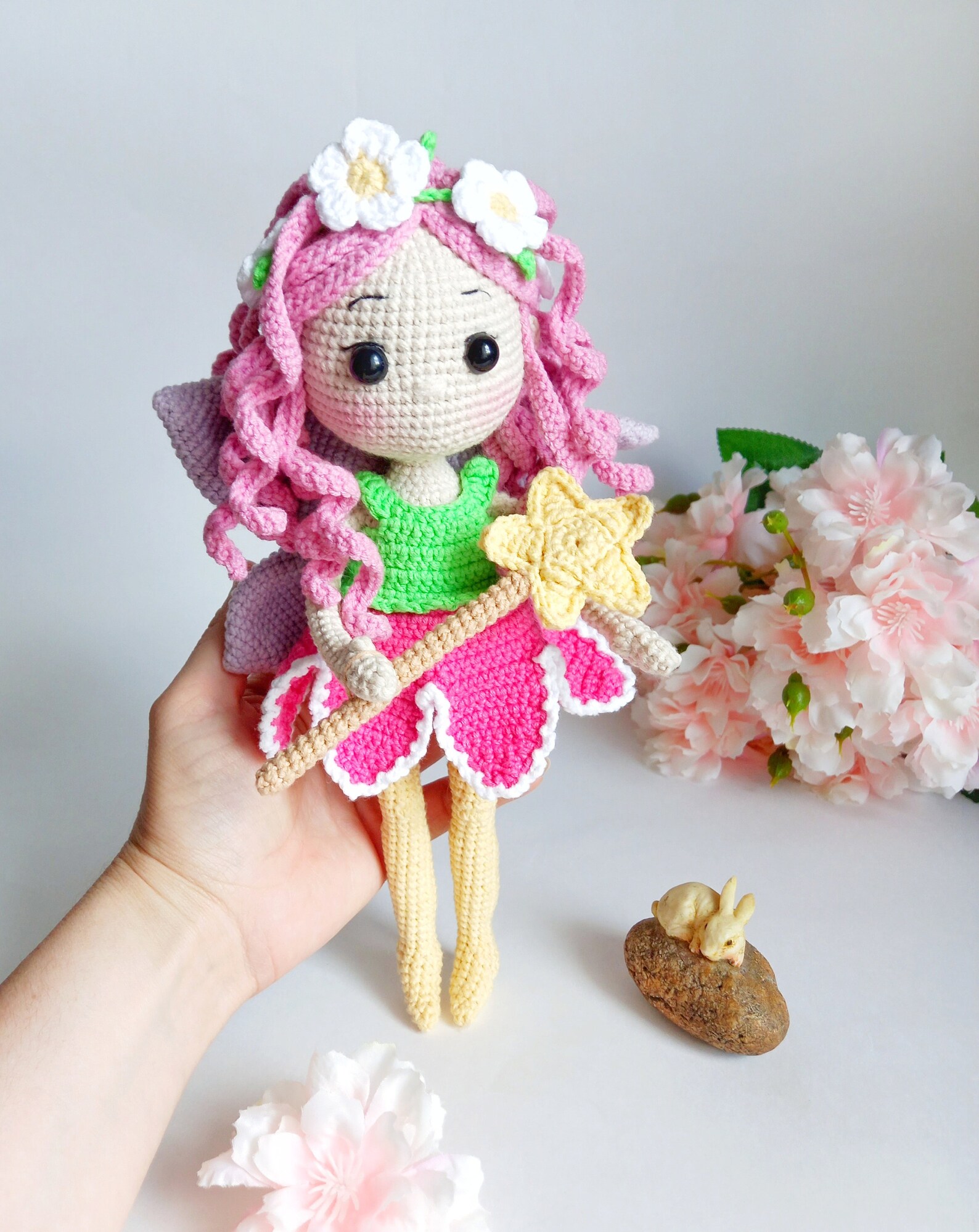 PDF Pattern of Crocheted Fairy Doll Hand Made Doll Amigurumi - Etsy