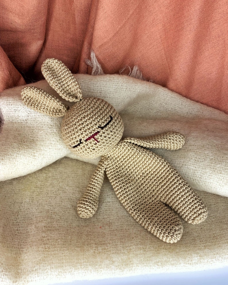 SLEEPING BUNNY Lovey Crochet Pattern Rabbit Amigurumi - Etsy