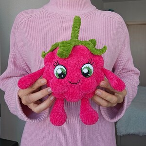 CROCHET RASPBERRY PATTERN, Amigurumi Raspberry or Blackberry With Eyes ...