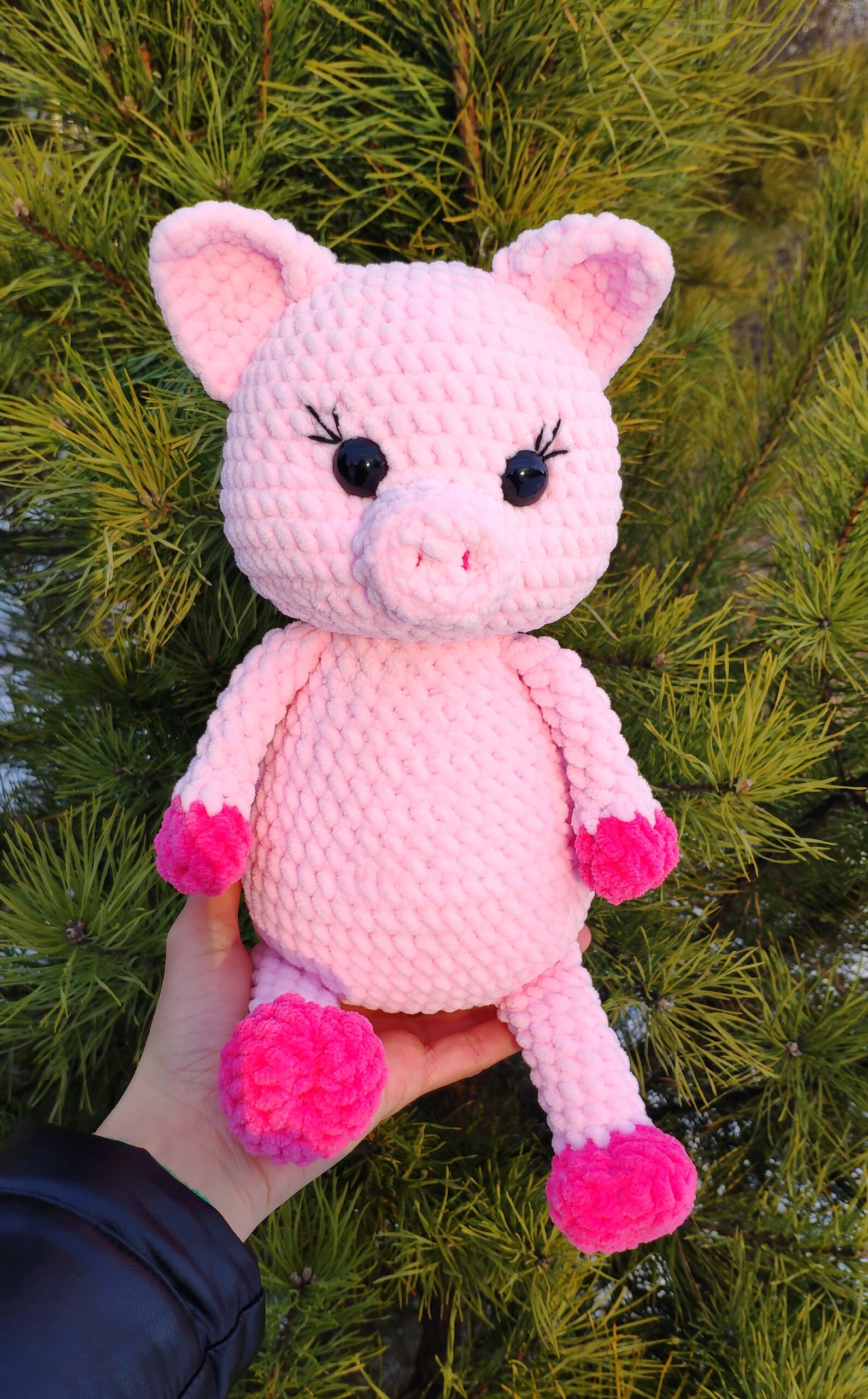 CROCHET PIG PATTERN, Amigurumi Pattern Plush Stuff Pig Toy, Crochet Cut ...