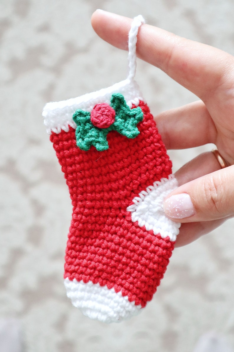 Crochet Pattern Christmas Stocking Christmas Ornaments Pdf - Etsy