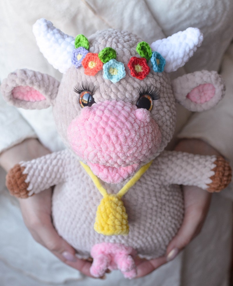 Cow Crochet Pattern Amigurumi Cow Plush Pattern Crochet - Etsy