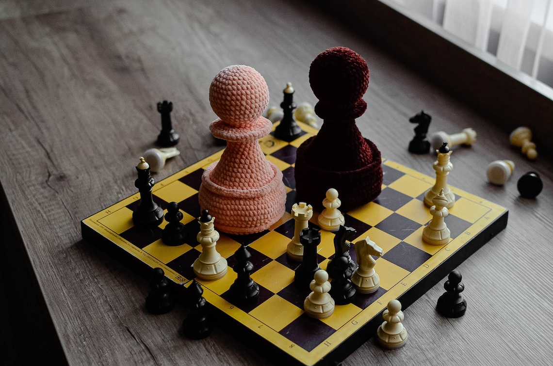 No Sew Chess Piece PAWN Crochet Pattern, Amigurumi Chess Piece PAWN ...