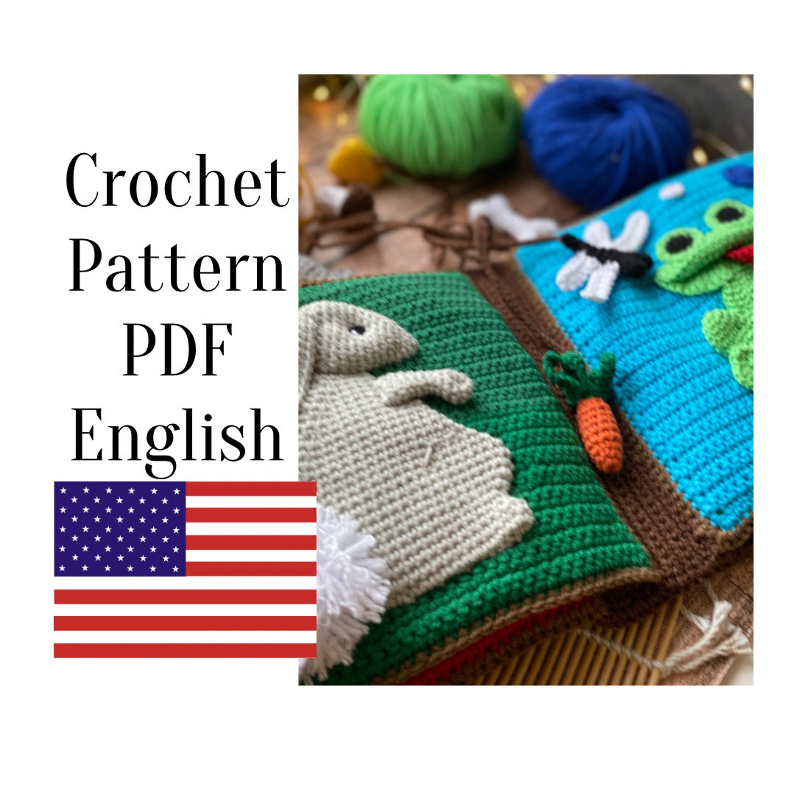 CROCHET PATTERN is an Educational Book for Kids. We Study Animals ...