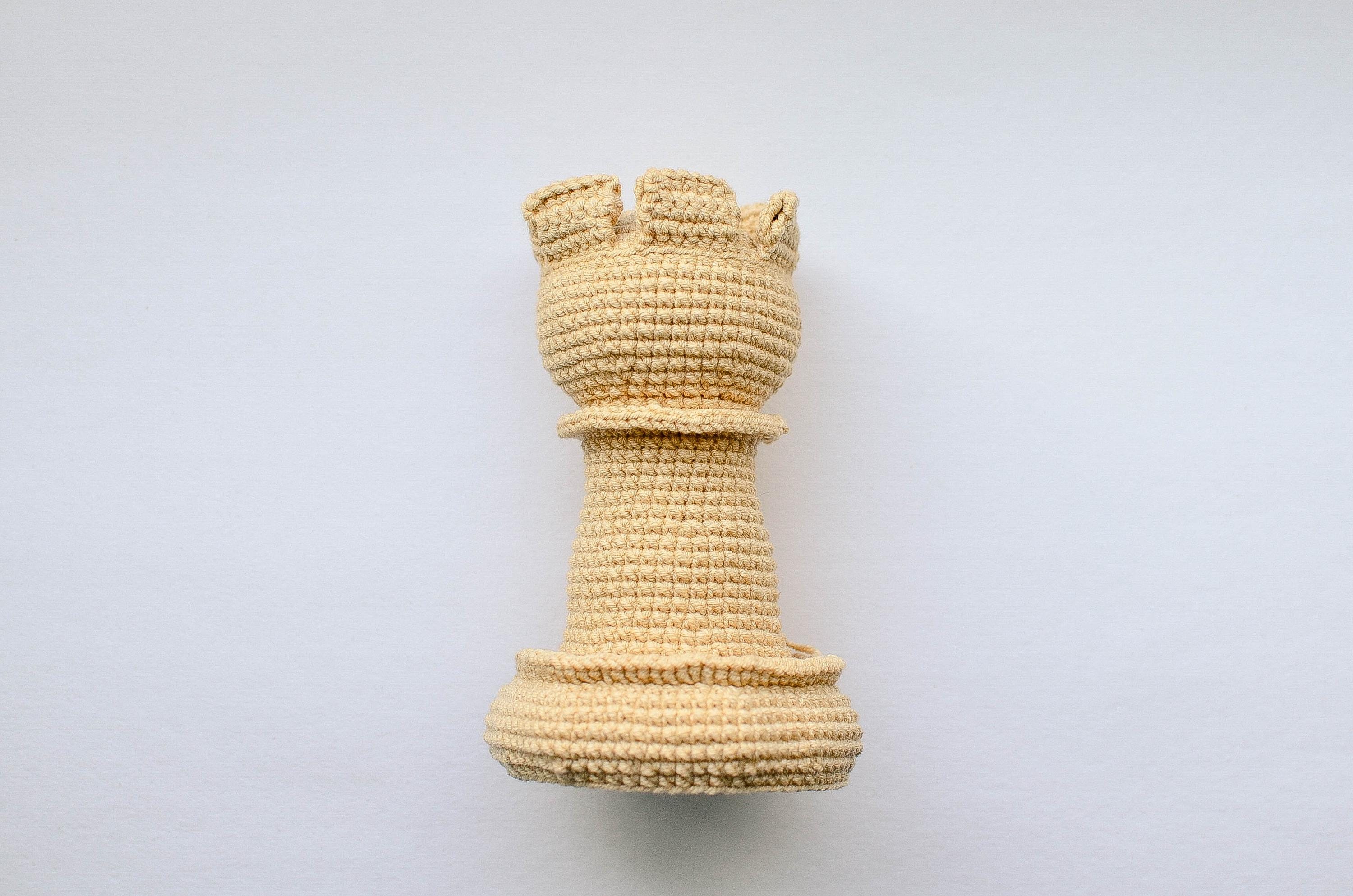 No Sew Chess Piece ROOK Crochet Pattern, Amigurumi Chess Piece ROOK ...