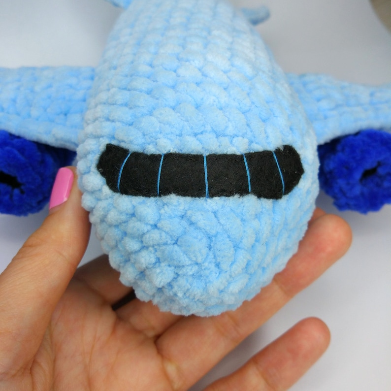 CROCHET AIRPLANE PATTERN Plush Plane Toy Amigurumi Pattern - Etsy