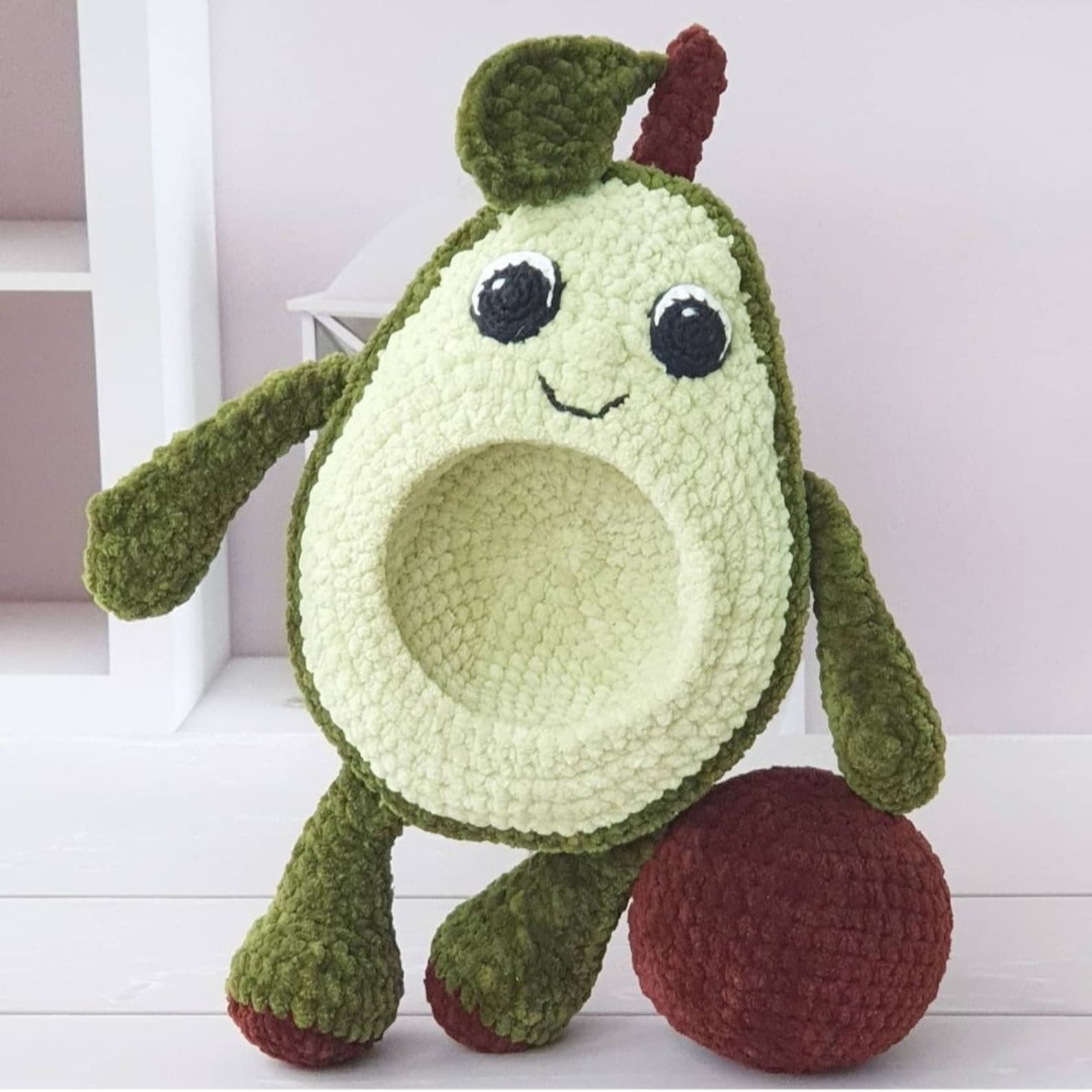 CROCHET Avocado PATTERN, Cute Amigurumi Avocado With Seed PDF Tutorial ...