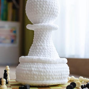 No Sew Chess Piece PAWN Crochet Pattern, Amigurumi Chess Piece PAWN ...