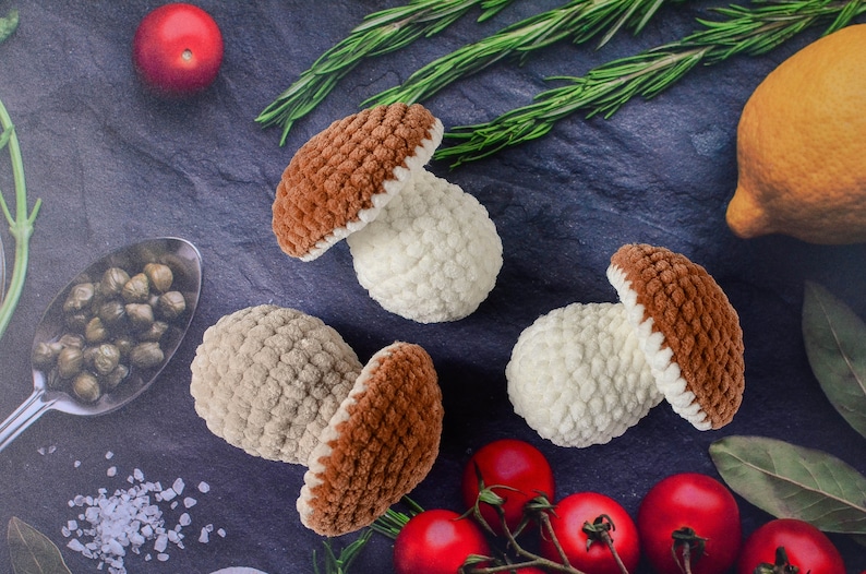 Crochet Mushroom Pattern Amigurumi Toadstool Pattern - Etsy