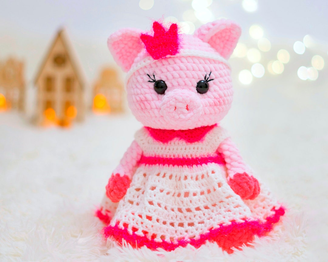 CROCHET PIG in Clothes Pdf Pattern, Amigurumi Plush Piggy Tutorial ...