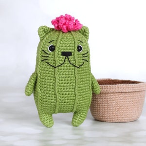 Catcus Pattern - Cat + Cactus Amigurumi Crochet Pattern PDF in English ...