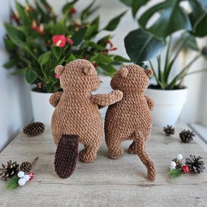 CROCHET BEAVER & NUTRIA Pattern, Amigurumi Plush Capybara, Gopher ...