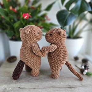 CROCHET BEAVER & NUTRIA Pattern, Amigurumi Plush Capybara, Gopher ...