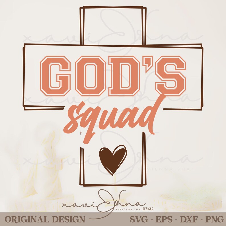 Gods Squad Christian Cross Church Shirt Svg Png Eps Dxf Religious Bible ...