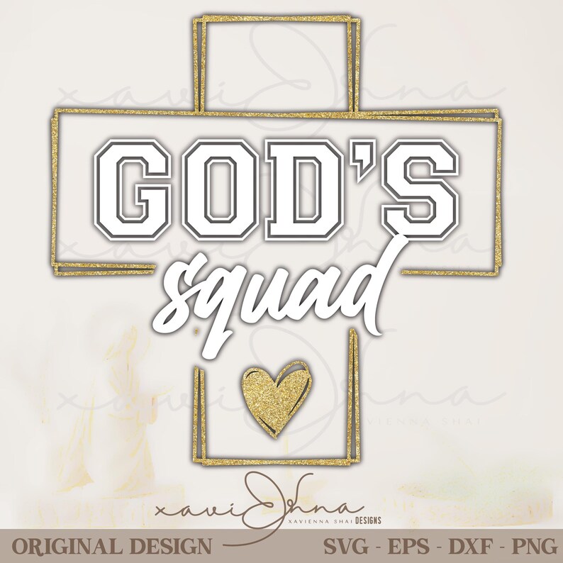 Gods Squad Christian Cross Church Shirt Svg Png Eps Dxf Religious Bible ...