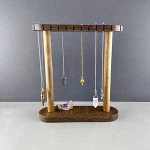 Pendulum Display Stand, Pendulum Holder With Moon Phases Engrave ...