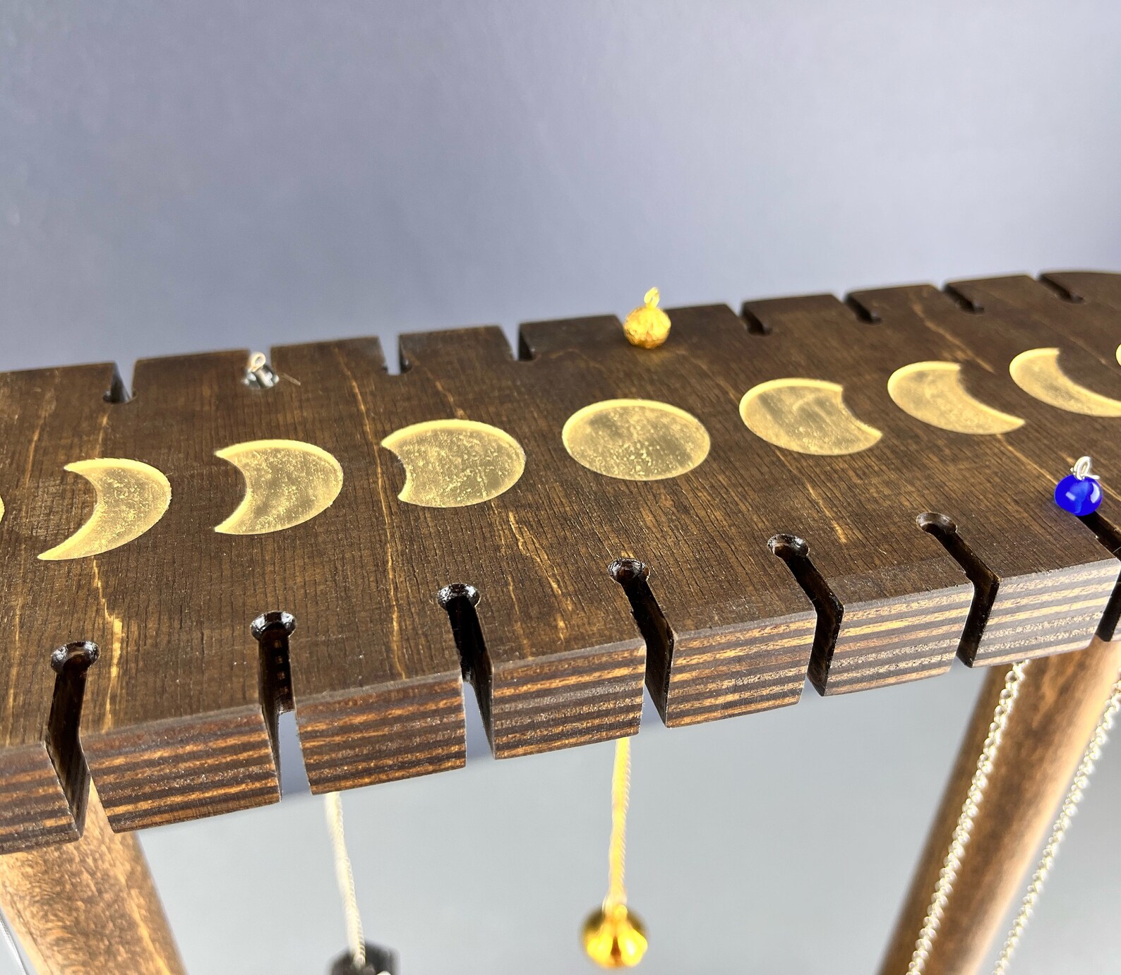 Pendulum Display Stand, Pendulum Holder With Moon Phases Engrave ...