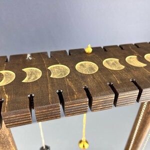 Pendulum Display Stand, Pendulum Holder With Moon Phases Engrave ...