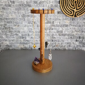 Pendulum Display Stand With Sun and Moon Engrave, Pendulum Holder ...