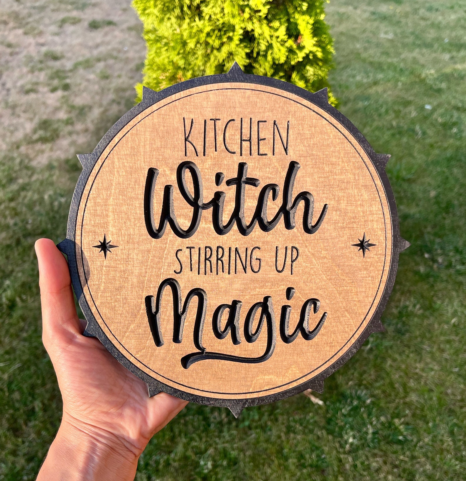 Kitchen Witch Sign Witchy Wall Hanging Witch's Kitchen - Etsy