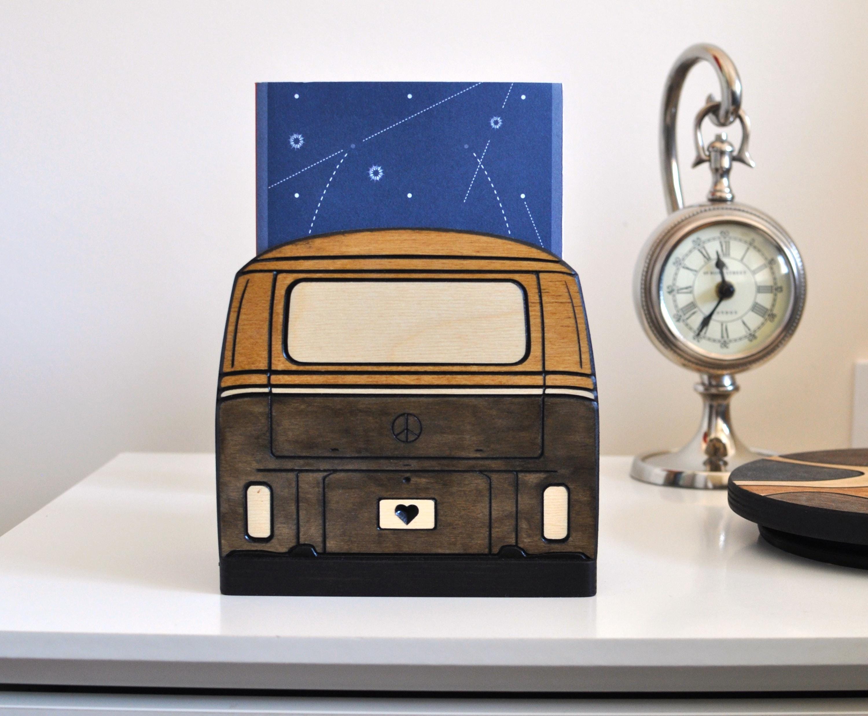 Wooden Tabletop Bookshelf With Hippie Bus Carving, Nursery Decor - Etsy