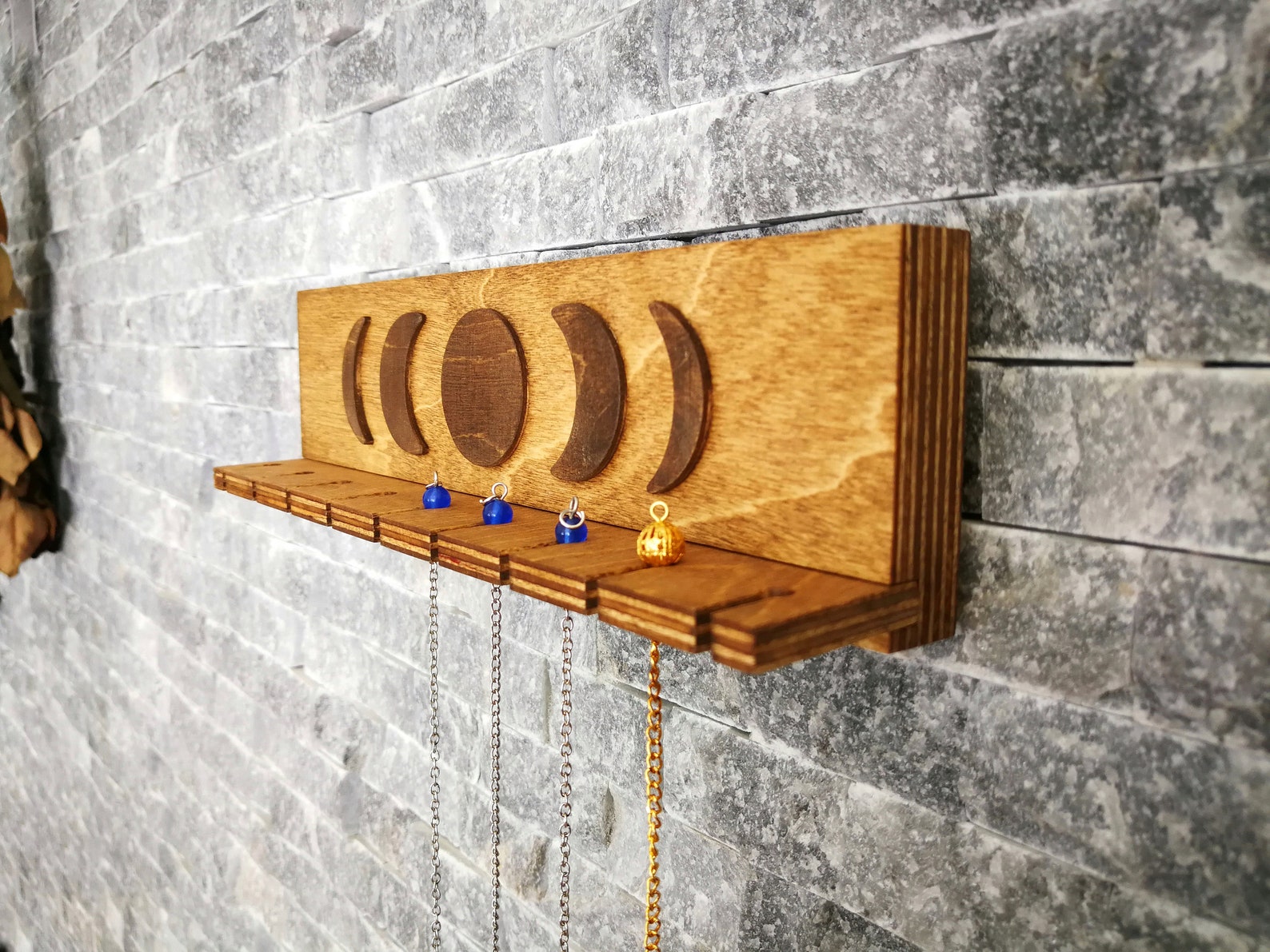 Pendulum Display Stand Holder for Wall With Moon Phases Inlay | Etsy