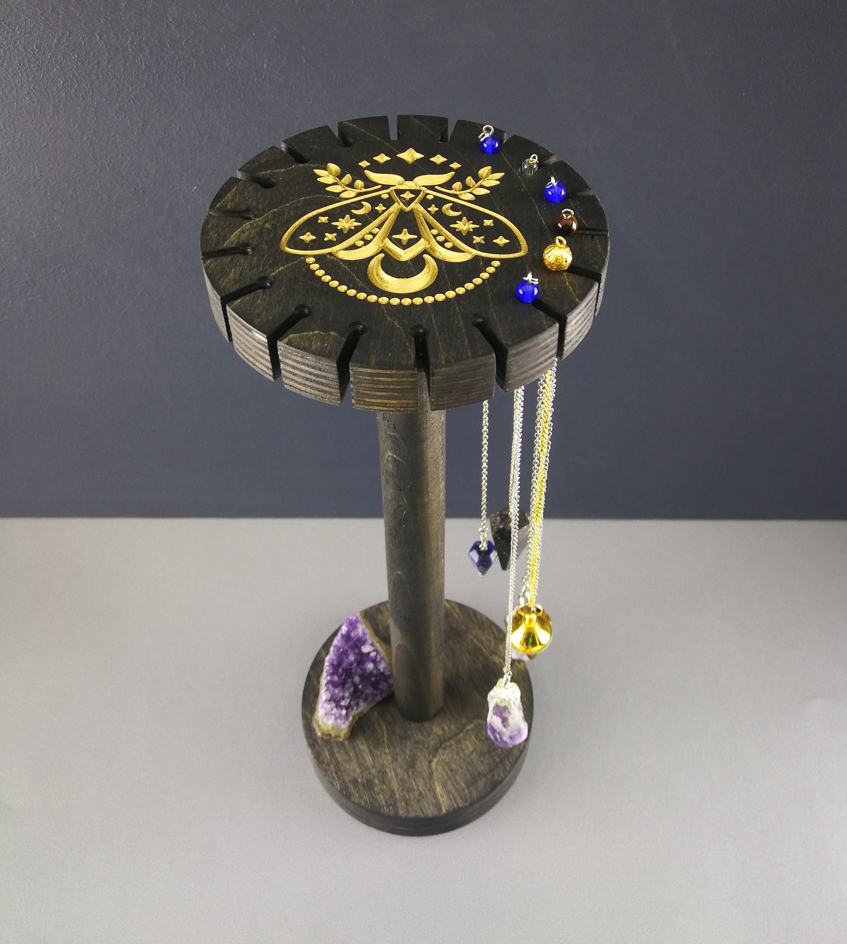 Pendulum Stand With Luna Moth Engrave Pendulum Holder - Etsy