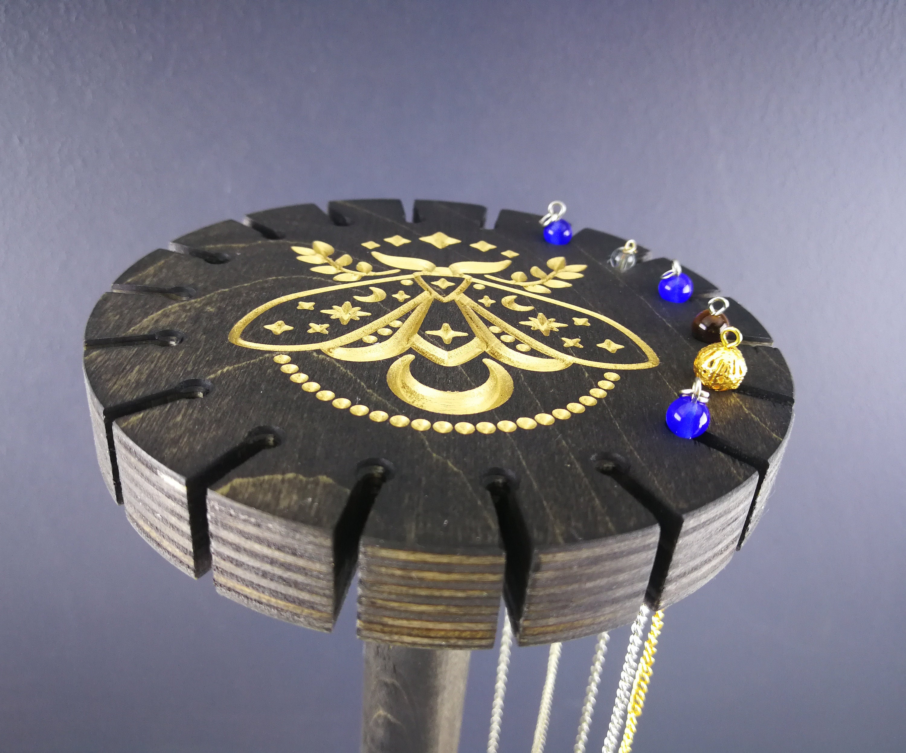 Pendulum Stand With Luna Moth Engrave Pendulum Holder - Etsy