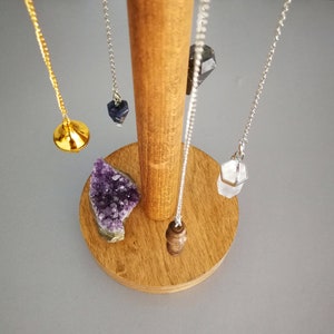 Pendulum Display Stand With Sun and Moon Engrave, Pendulum Holder ...