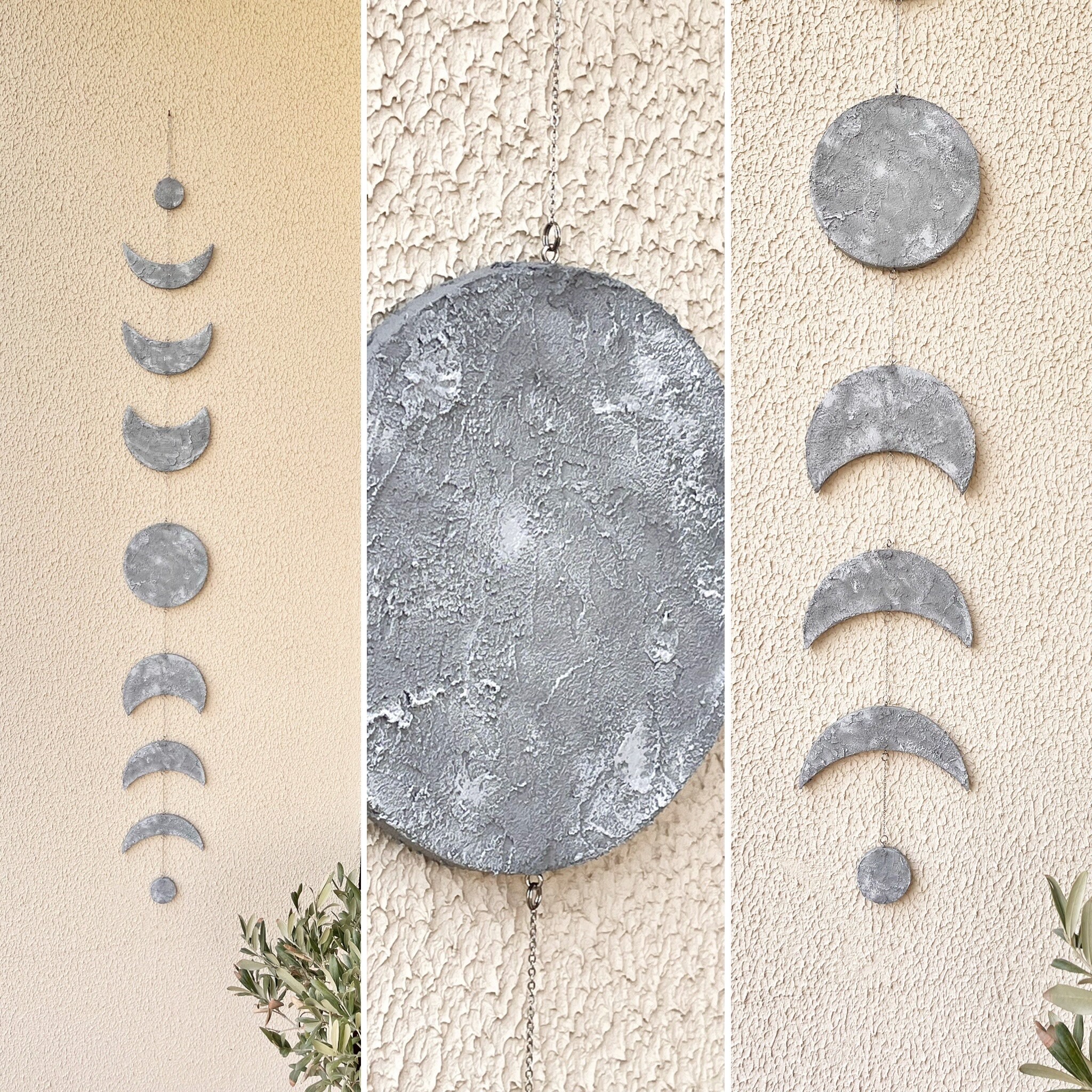 Moon Phase Wall Hanging, Phases of the Moon Cycle, Moon Phase Garland ...