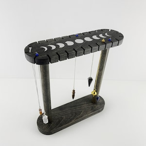 Pendulum Display Stand, Pendulum Holder With Moon Phases Engrave ...
