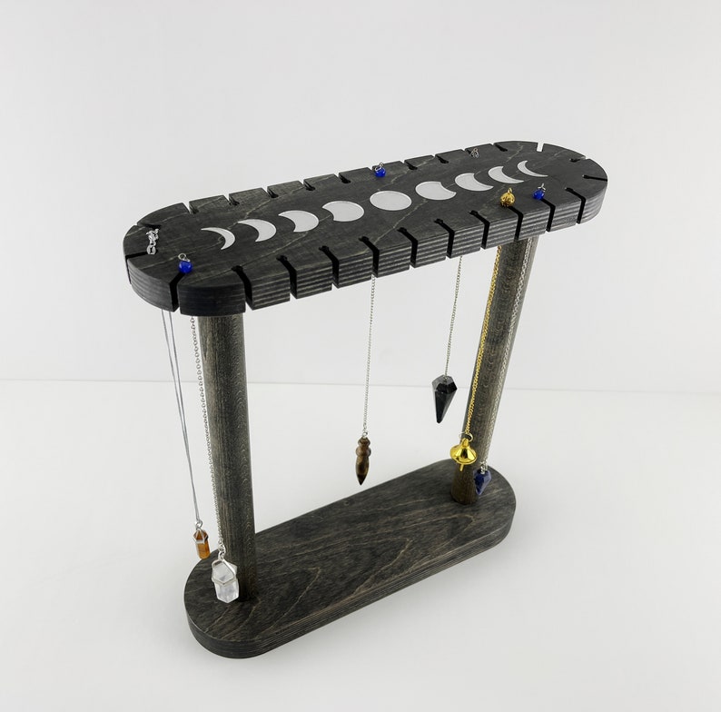Pendulum Display Stand, Pendulum Holder With Moon Phases Engrave ...