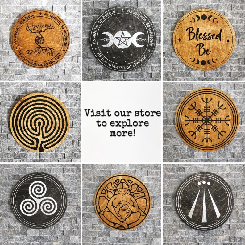 Witch's Kitchen Moon Phases Wooden Wall Decor Kitchen - Etsy