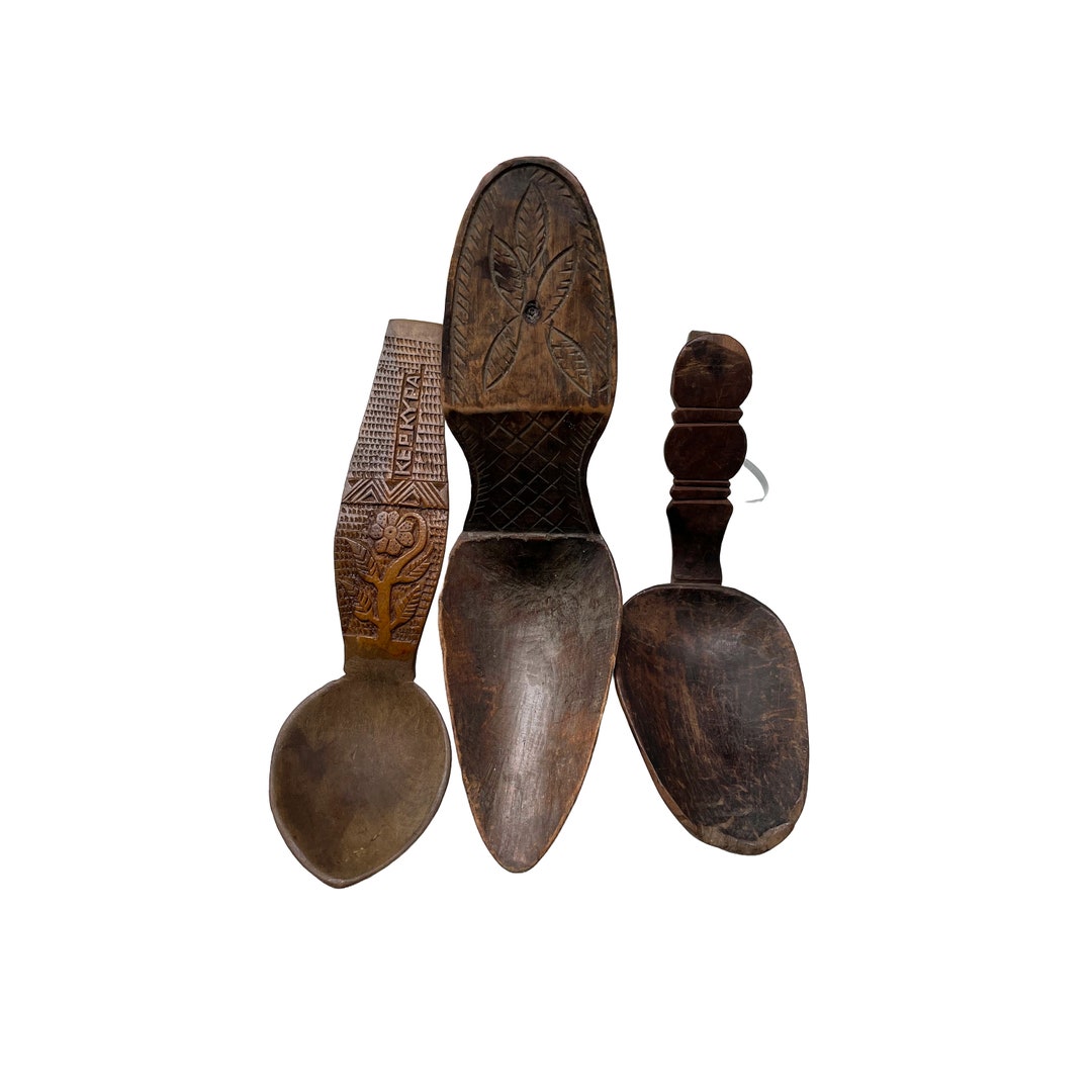 Set of 3 Wooden Spoons / Folk Art / Decorated Spoon - Etsy