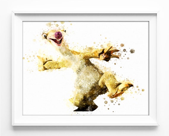 Sid Printable Art Ice Age Instant Download Printables DIGITAL Birthday ...