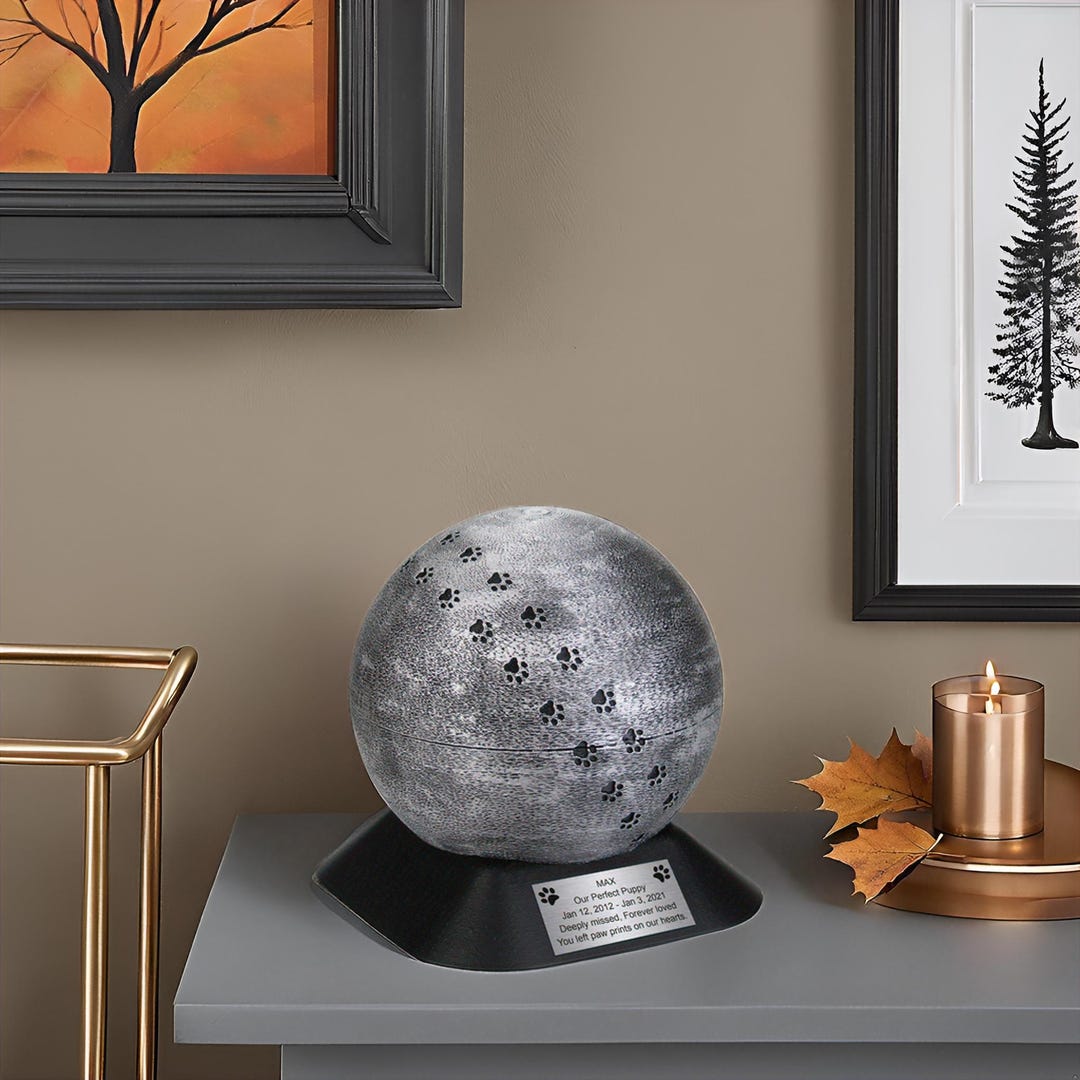 Unique Pet Urn Paw Prints Urn for a Dog Ashes Urn for Animal Ashes Urn ...