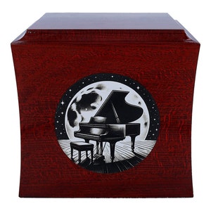 Piano Urn for Musician Theme Music Urn for Ashes Adult Size Cremation ...