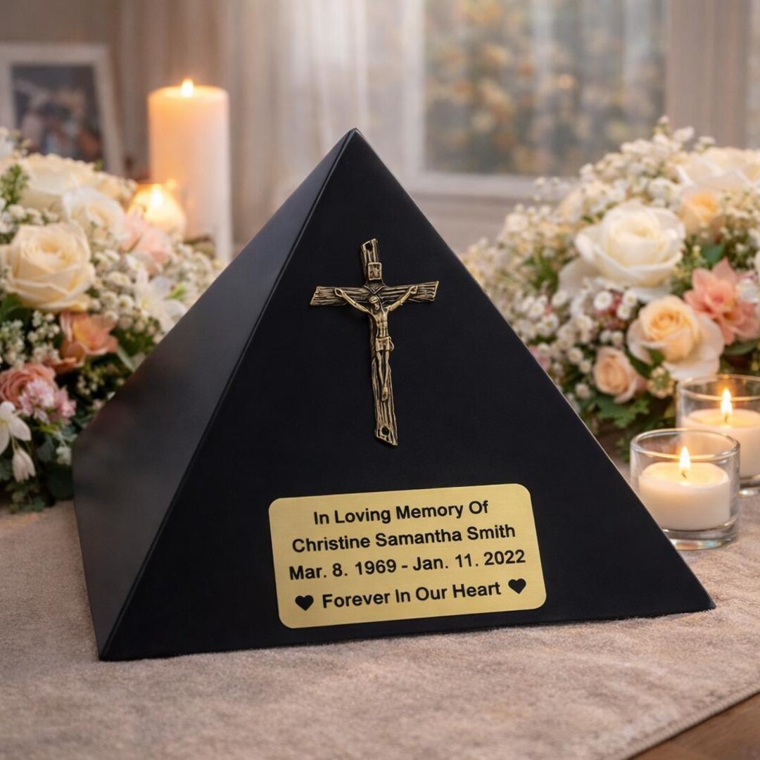 Human Ashes Keepsake Small Pyramid Urn for Home Decor Mini Urn for Part ...