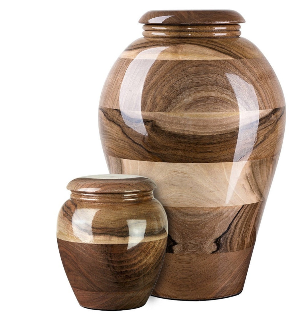 Medium Urn for Human Ashes Medium Size Urn Medium Size Wood Casket ...