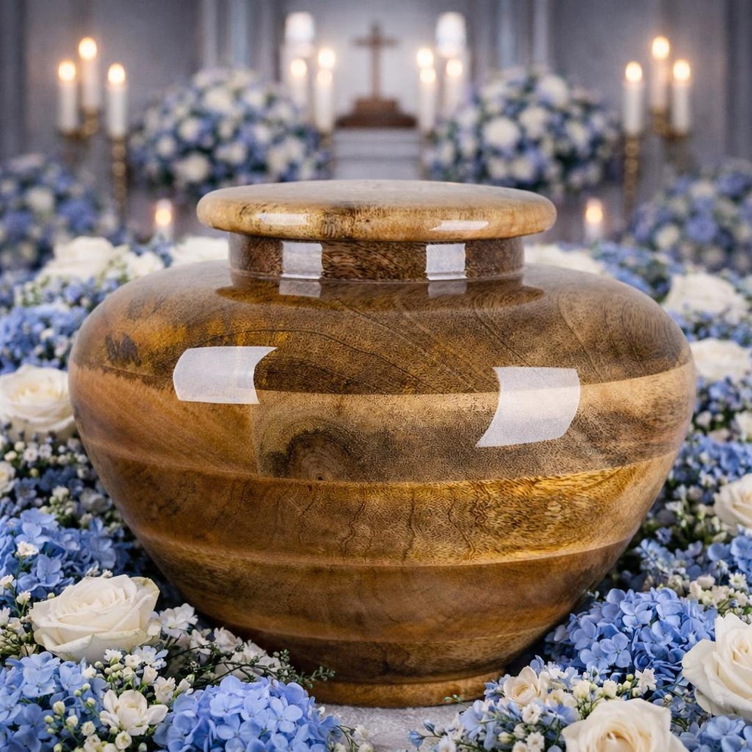 Unique Wooden Urns for Ashes for Adult Wood Urn Mango Beautiful ...