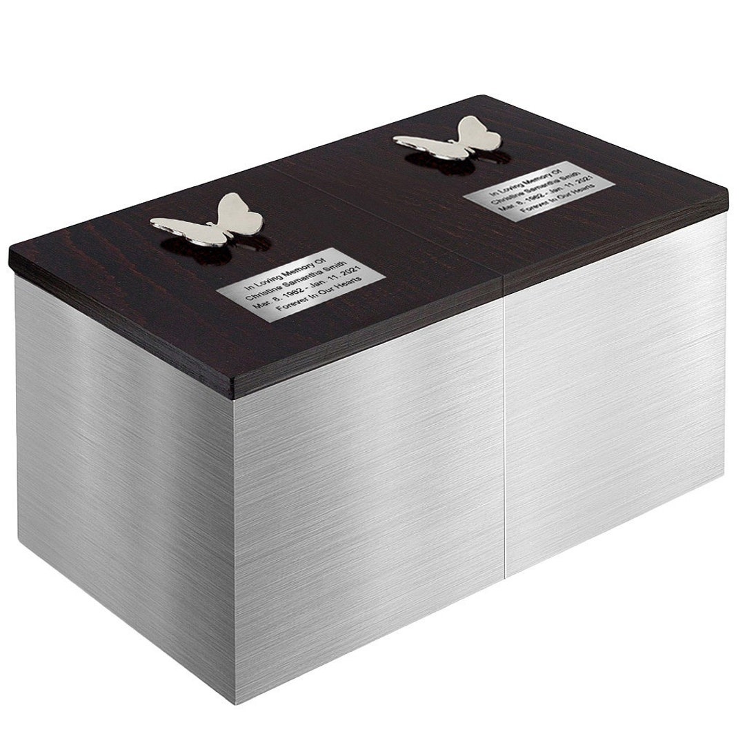 Double Cremation Urn Companion Urn for Two Stainless-steel Double Box ...