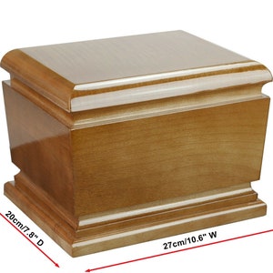 Funeral Set of Urn and Container for Burial Cremation Urn Outdor Casket ...