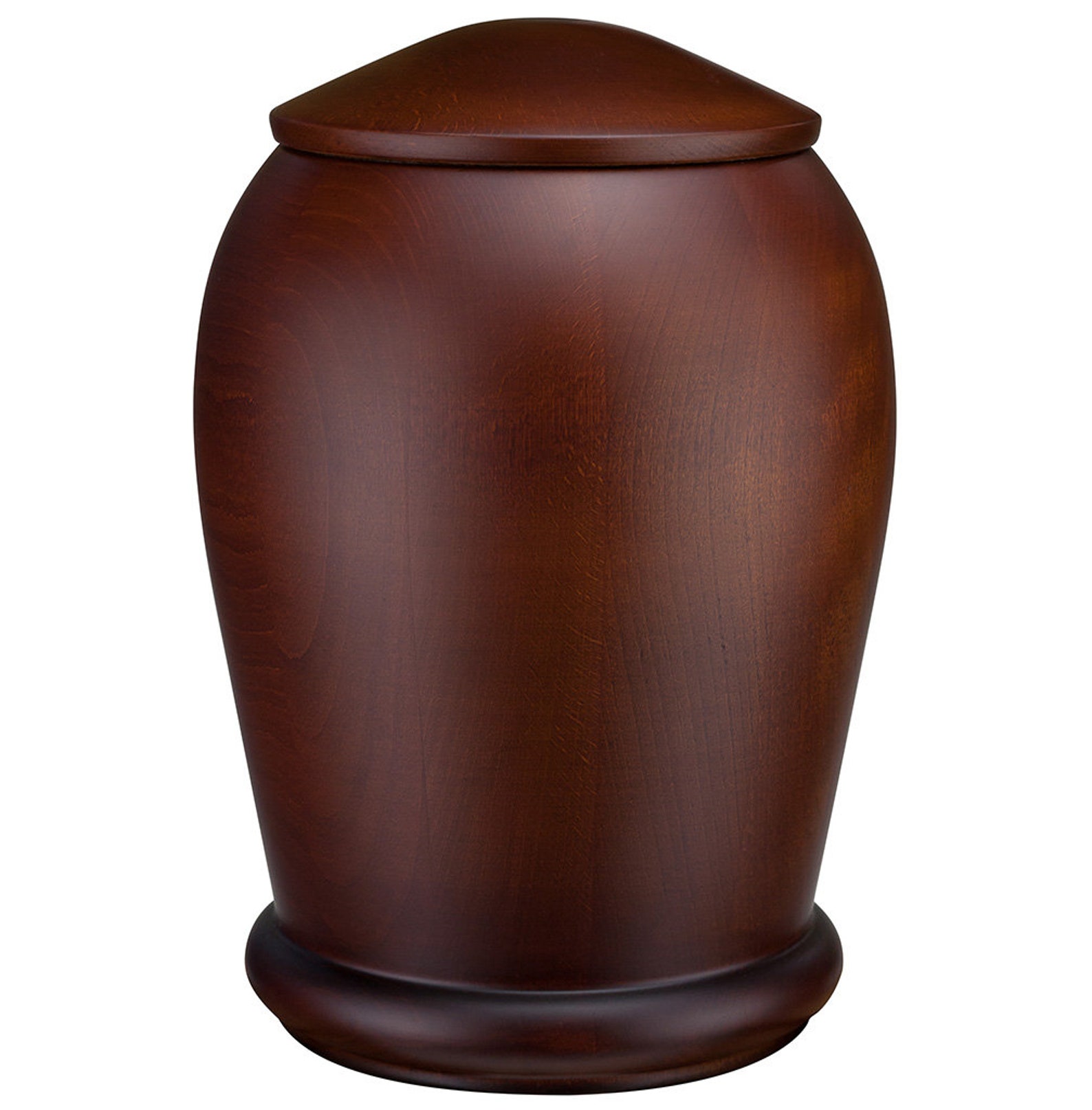 Hand Turned Large Wooden Cremation Urn for Adult Funeral Urn for Ashes ...