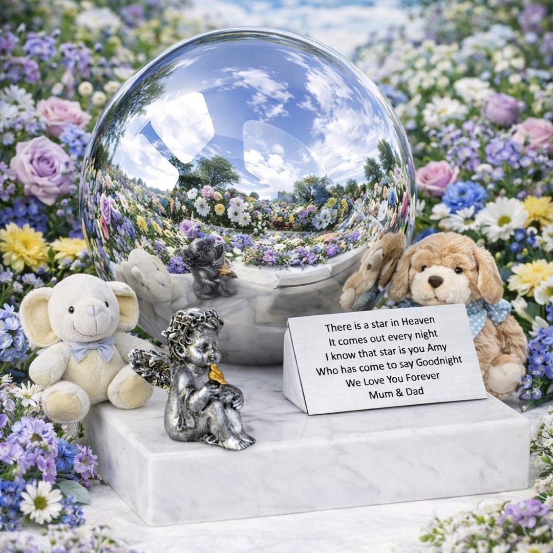 Angel Urn for Baby Ashes, Unique Child Cremation Urn, Stunning Infant ...