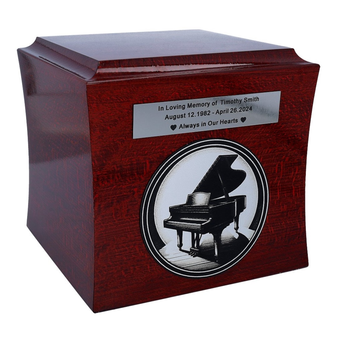 Piano Urn for Musician Theme Music Urn for Ashes Adult Size Cremation ...