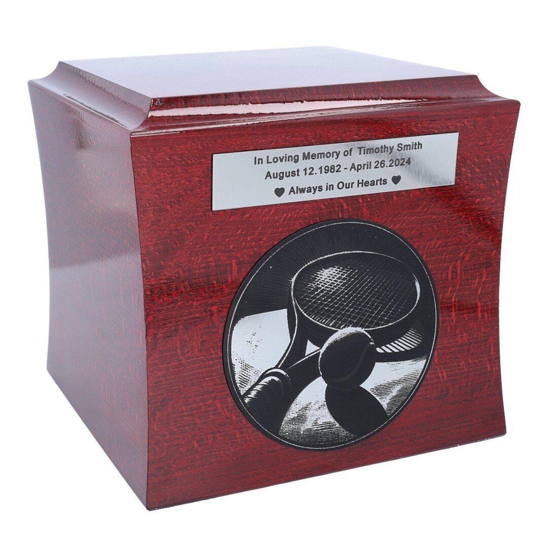 Tennis Urn for Ashes Theme Cremation Urn for Tennis Player or Fan Sport ...