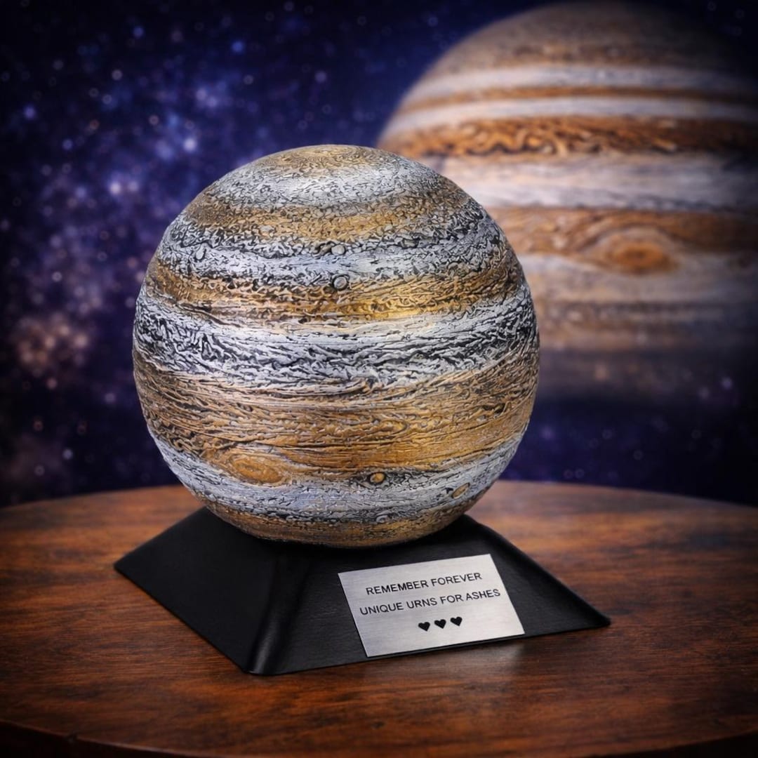 Planet Urn Jupiter Planet Cremation Urn Solar System Cremation Urn Like ...