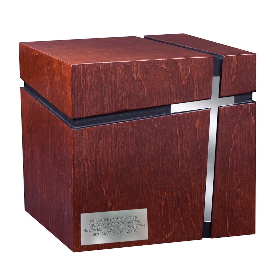 Catholic Urn Cremate Urn With Catholic Cross Urn for Ashes Modern ...