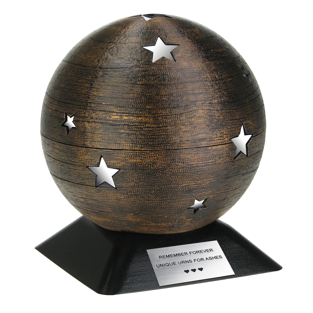 Urn Star Cremate Casket Stars Urn With Stars Sphere Cremate Urn Sphere ...